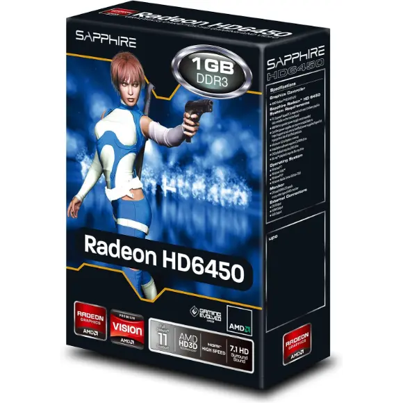 Sapphire Radeon HD 6450 1 GB DDR3 Graphics Card
