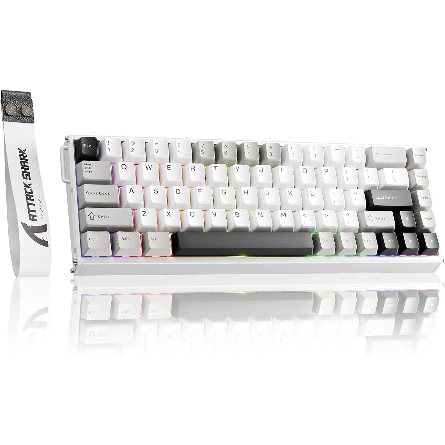 Attack Shark X68 He Max TKL Gaming Keyboard - Star White